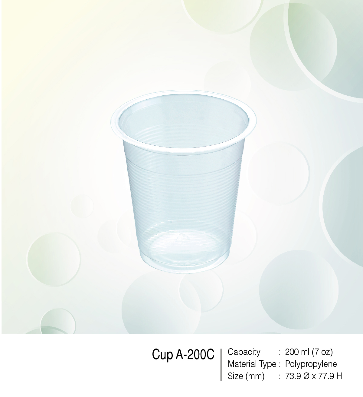 EC Polypropylene (PP) Cups - Welcome to WENGSPACK SDN BHD