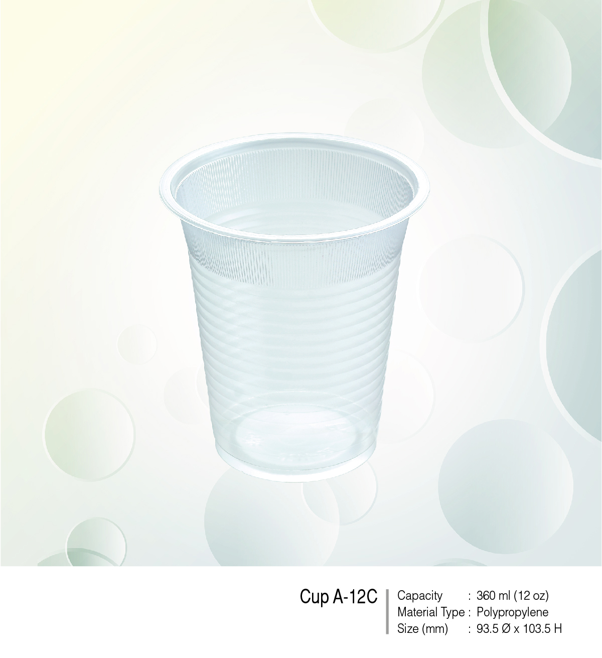 EC Polypropylene (PP) Cups - Welcome to WENGSPACK SDN BHD
