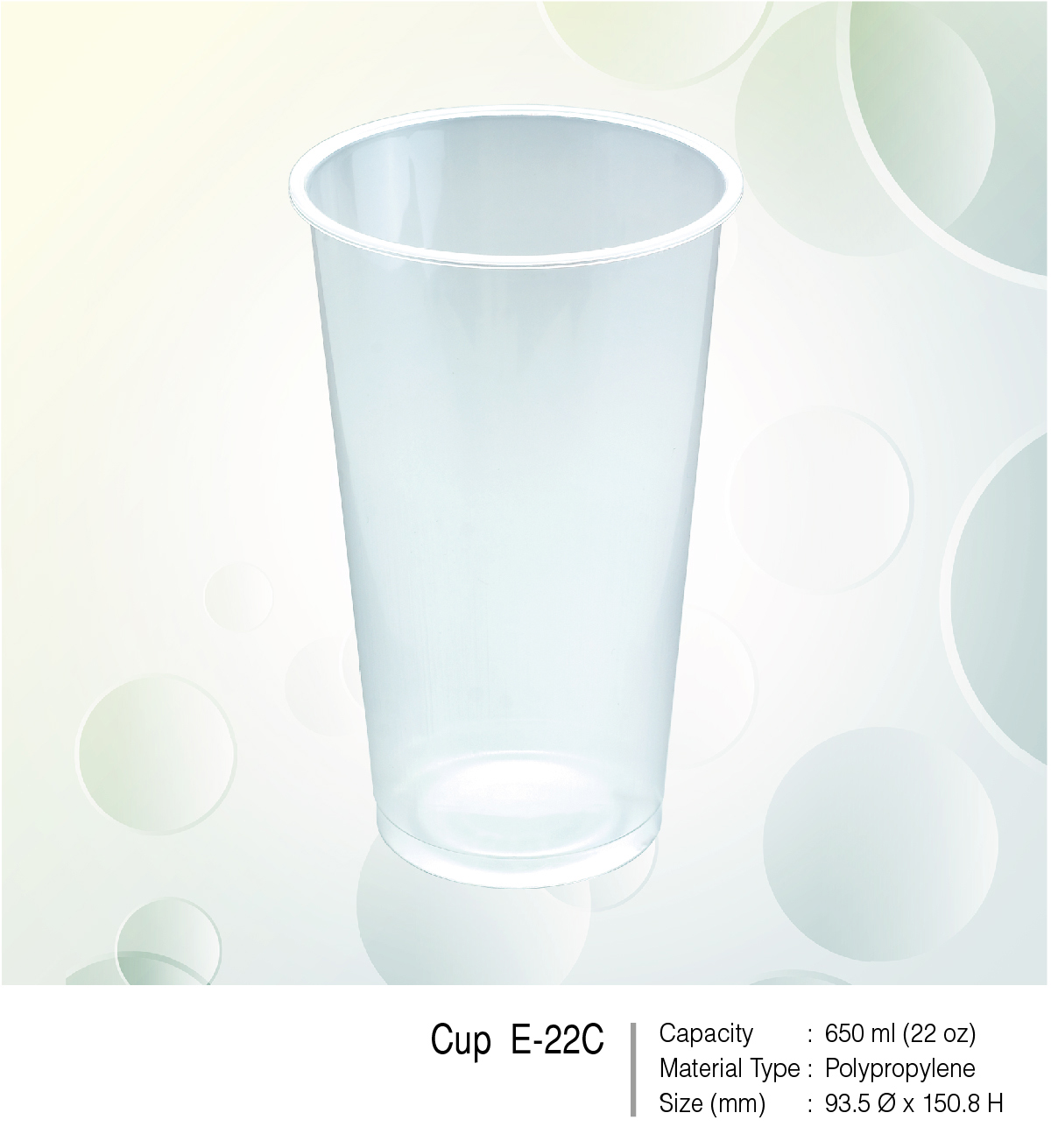 EC Polypropylene (PP) Cups - Welcome to WENGSPACK SDN BHD