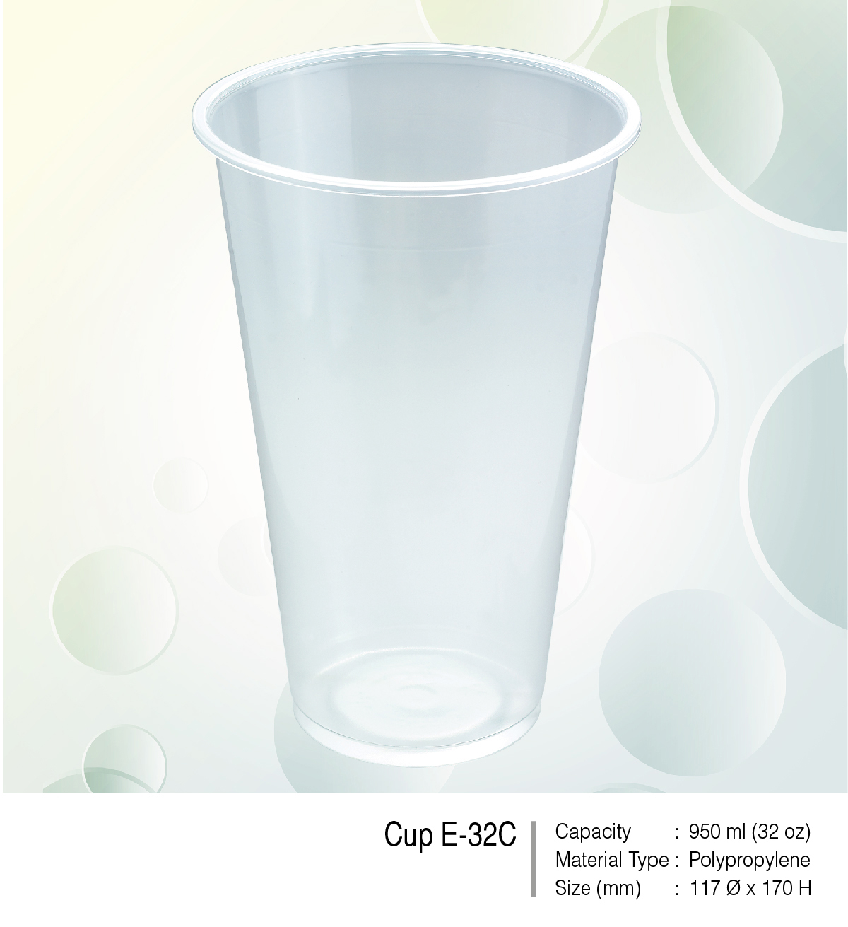 EC Polypropylene (PP) Cups - Welcome to WENGSPACK SDN BHD