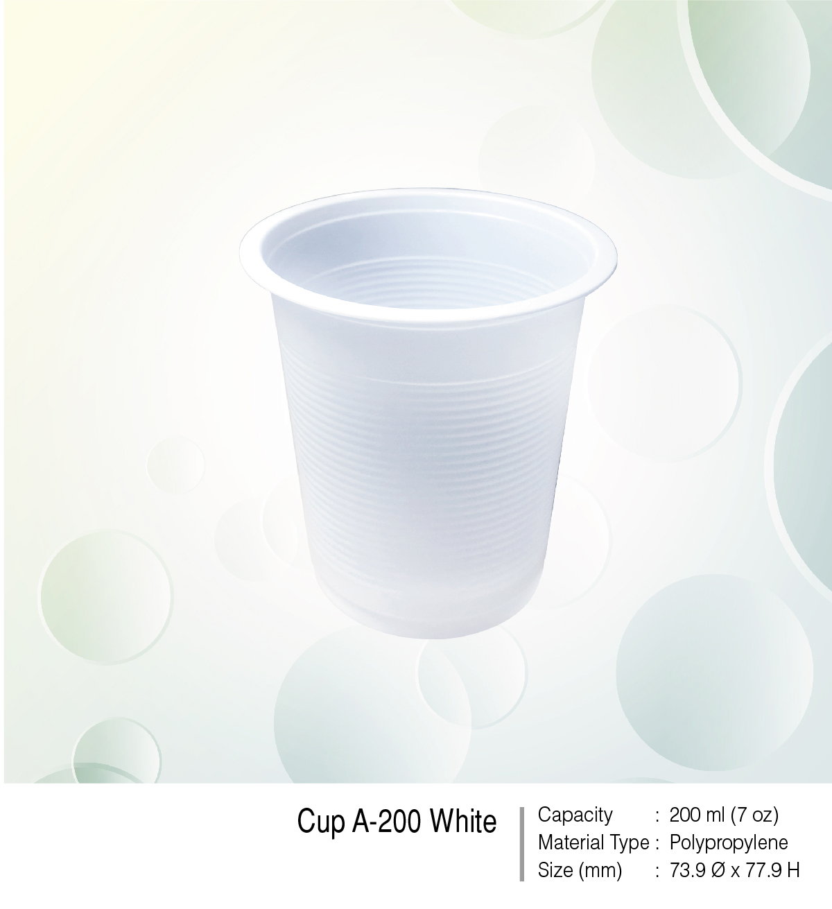 EC Polypropylene (PP) Cups - Welcome to WENGSPACK SDN BHD